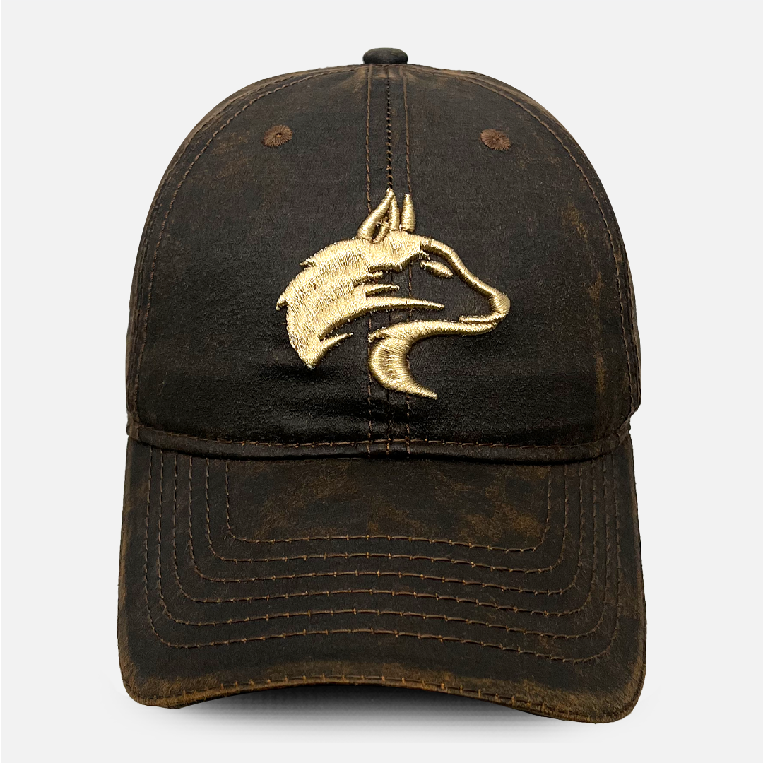 Wolf Rock Brown Oil Skin Cap – Shop Authentic